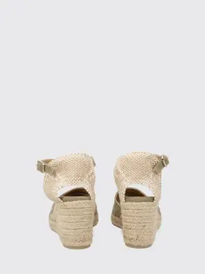CastaÑer Carol Espadrille Wedge With Adjustable Ankle Strap - Green