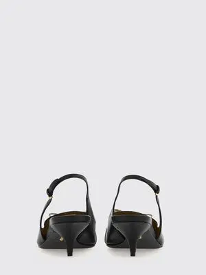 FERRAGAMO Slingback Court Shoes With Bow Detailing - Black