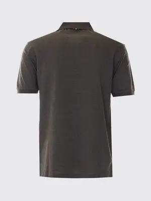 Thom Browne Short-sleeved Polo Shirt In Piqué Cotton With 4-bar Logo