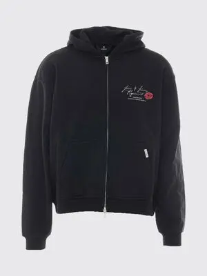 REPRESENT Zip-up Cotton Hoodie With Printed Logo And Pouch Pockets
