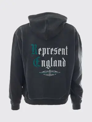 REPRESENT Zip-up Hoodie In Cotton With Logo And Pouch Pockets