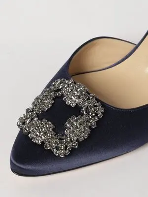 Manolo Blahnik Embellished Slingback Pumps