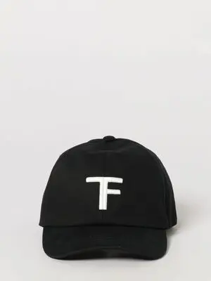 TOM FORD Cotton Twill Baseball Cap With Embroidered Logo - Black