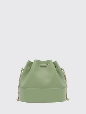 Valentino Garavani Vlogo Signature Mini Bucket Bag In Calf Leather - Green