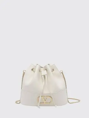 Valentino Garavani Gold Tone Bucket Bags For Women