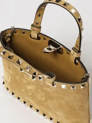 Valentino Garavani Rockstud Mini Handbag In Leather With Embroidery And Studs
