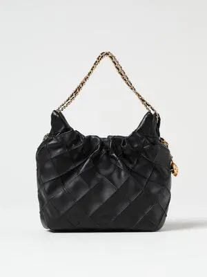 Tory Burch Fleming Mini Leather Shoulder Bag - Black