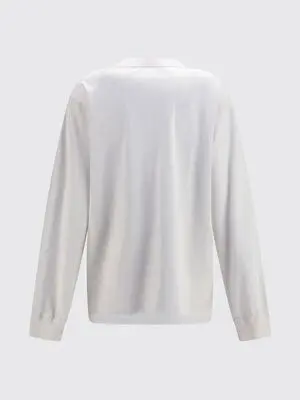 Alexander Wang Long Sleeve Cotton T-shirt With Contrast Logo - White