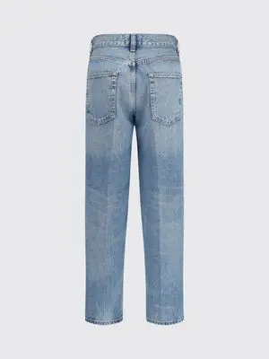 AGOLDE Mid-rise Straight Jeans In Pure Cotton Denim