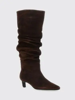 ALOHAS Kalila Ruched Suede Knee-high Boots