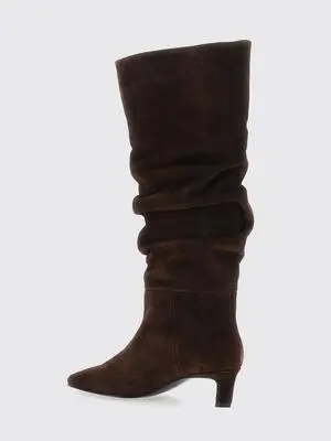 ALOHAS Kalila Ruched Suede Knee-high Boots