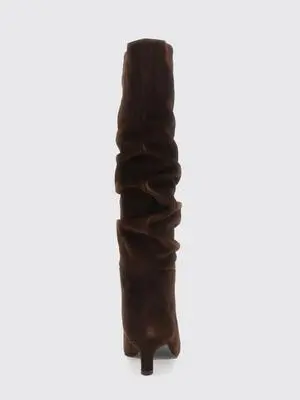 ALOHAS Kalila Ruched Suede Knee-high Boots