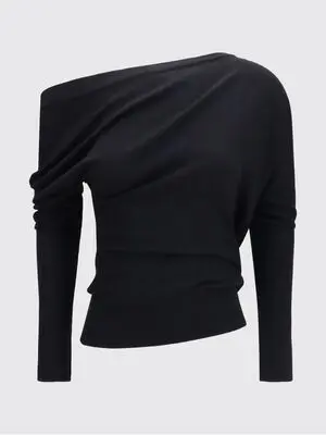 TOM FORD Asymmetrical Draped Merino Wool Jumper