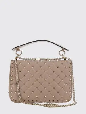 Valentino Garavani Rockstud Spike Mini Handbag In Quilted Nappa With Studs - Pink