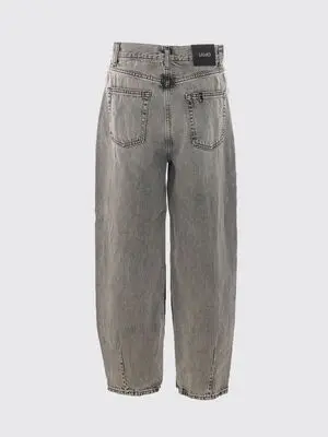 Liu Jo High-waisted Wide-leg Five-pocket Jeans - Grey