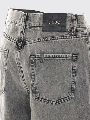 Liu Jo High-waisted Wide-leg Five-pocket Jeans - Grey