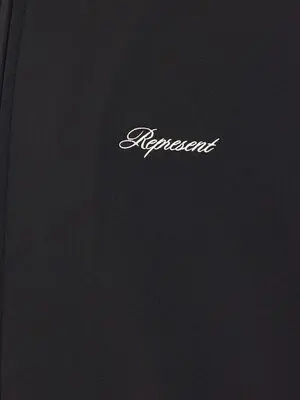 REPRESENT High-neck Zip-up Sweatshirt With Logo And Contrast Bands