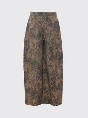 Liu Jo High-waisted Wide Leg Jeans In Cotton Denim With Paisley Print