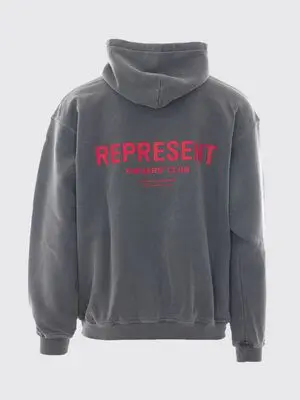 REPRESENT Relaxed Fit Cotton Hoodie With Printed Logo