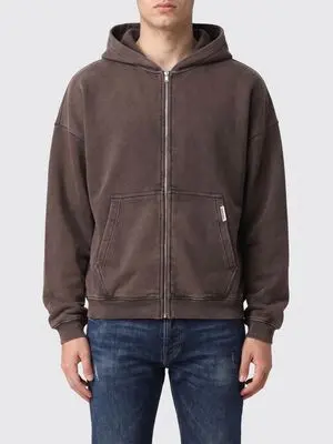 REPRESENT Zip-up Cotton Hoodie - Brown