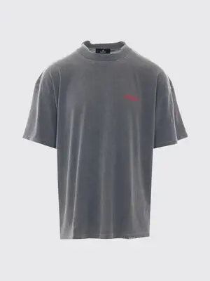 REPRESENT Crew Neck Cotton T-shirt With Contrast Logo