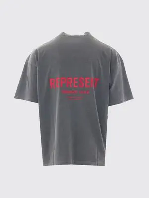 REPRESENT Crew Neck Cotton T-shirt With Contrast Logo