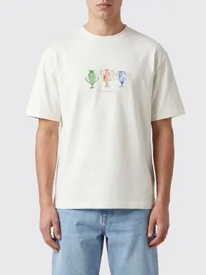 Drole De Monsieur Cotton T-shirt With Graphic Print And Vintage Logo