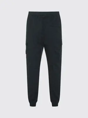 Stone Island Straight-leg Cargo Trousers With Compass Logo - Navy