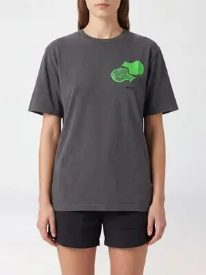 11:11 L.U.C.K. 11:11 L. U.c. K. Crewneck Cotton T-shirt With Back Logo - Grey