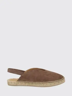 CastaÑer Rania Suede Slingback Espadrilles With Low Heel - Brown