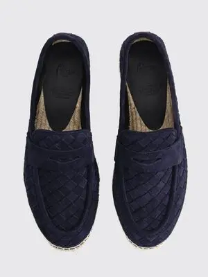 CastaÑer Suede Espadrilles With Penny Bar And Rubber Sole