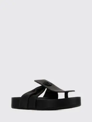 UMA WANG Leather Thong Sandals - Black