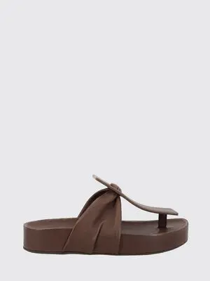 UMA WANG Uma Wang Leather Thong Sandals Brown