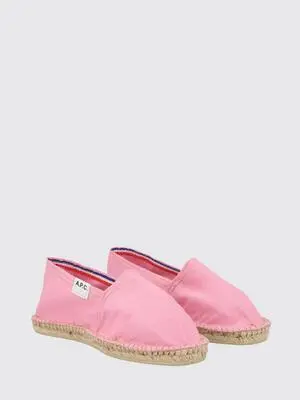 A.p.c. Cotton Espadrilles With Round Toe And Low Heel - Pink