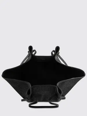 Yuzefi Mochi Shoulder Bag In Raffia With Double Leather Handles