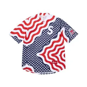 Supreme Shop Logo Henley 'flag New York