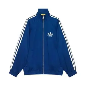 Gucci X Adidas Jersey Zip Jacket - Blue