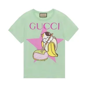Gucci X Bananya Printed T-shirt - Green