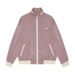 Gucci Striped Fabric Zip Jacket