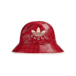 Gucci X Adidas Gg Canvas Bucket Hat - Red