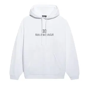 Balenciaga Pixel Hoodie - White