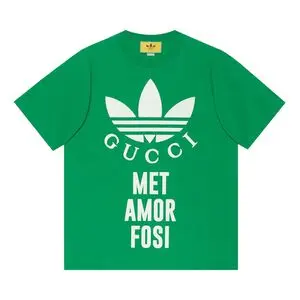 Gucci X Adidas Ribbed Jersey T-shirt - Green
