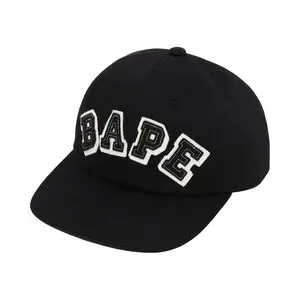 A BATHING APE Patched Panel Cap - Black