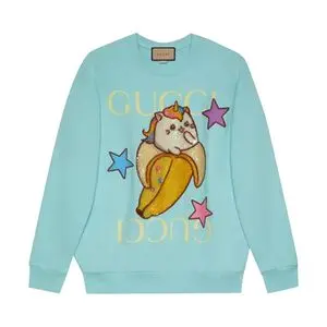 Gucci X Bananya Printed Sweatshirt - Blue