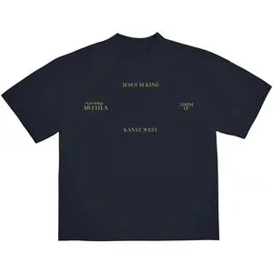 KANYE WEST Sunday Service Jesus Is King Vinyl Ii T-shirt - Blue
