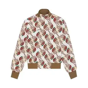 Gucci X The North Face Web Print Technical Jersey Jacket /beige - Brown