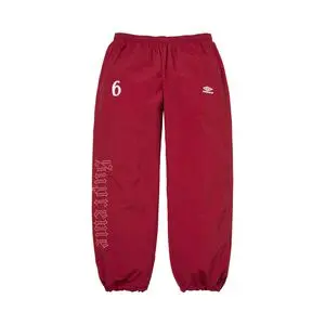 Supreme X Umbro Rhinestone Track Pant - Red