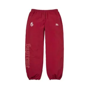 Supreme X Umbro Rhinestone Track Pant - Red