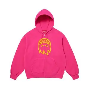 Supreme X Spitfire Zip Up Hooded Sweatshirt 'bright Fuchsia - Pink