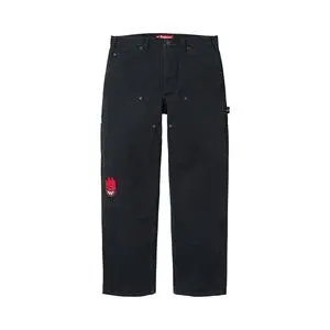 Supreme X Spitfire Double Knee Painter Pant - Black